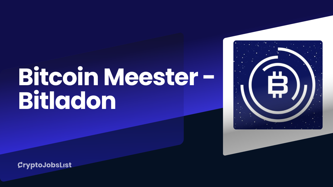 Bitcoin Meester - Bitladon Jobs