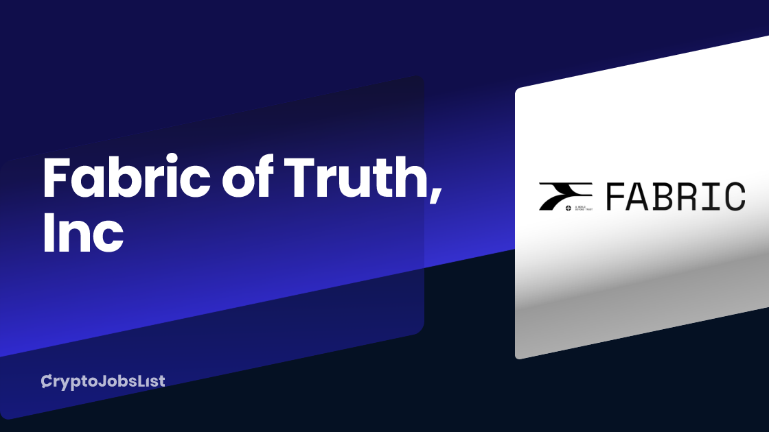 Fabric of Truth, Inc Jobs