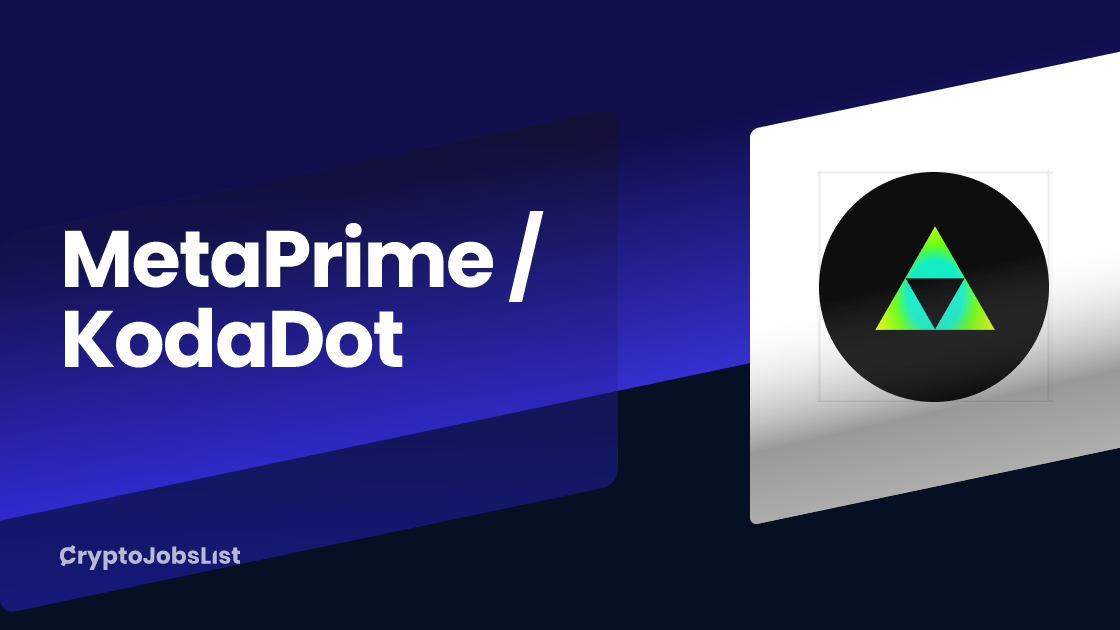 MetaPrime / KodaDot Jobs