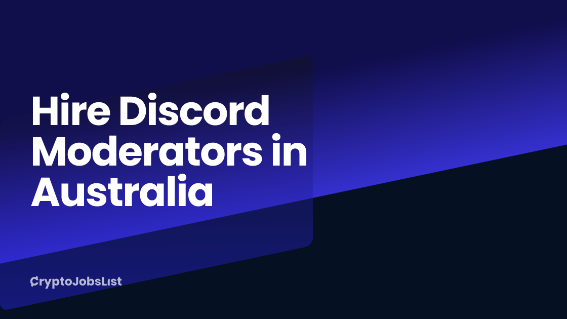 Hire Discord Moderators in Australia. 26 professionals found | Crypto ...