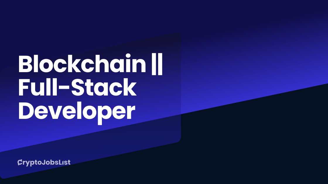 @jovo - Blockchain || Full-Stack Developer in Serbia. Remote, Part-time, Full-time. In crypto ...