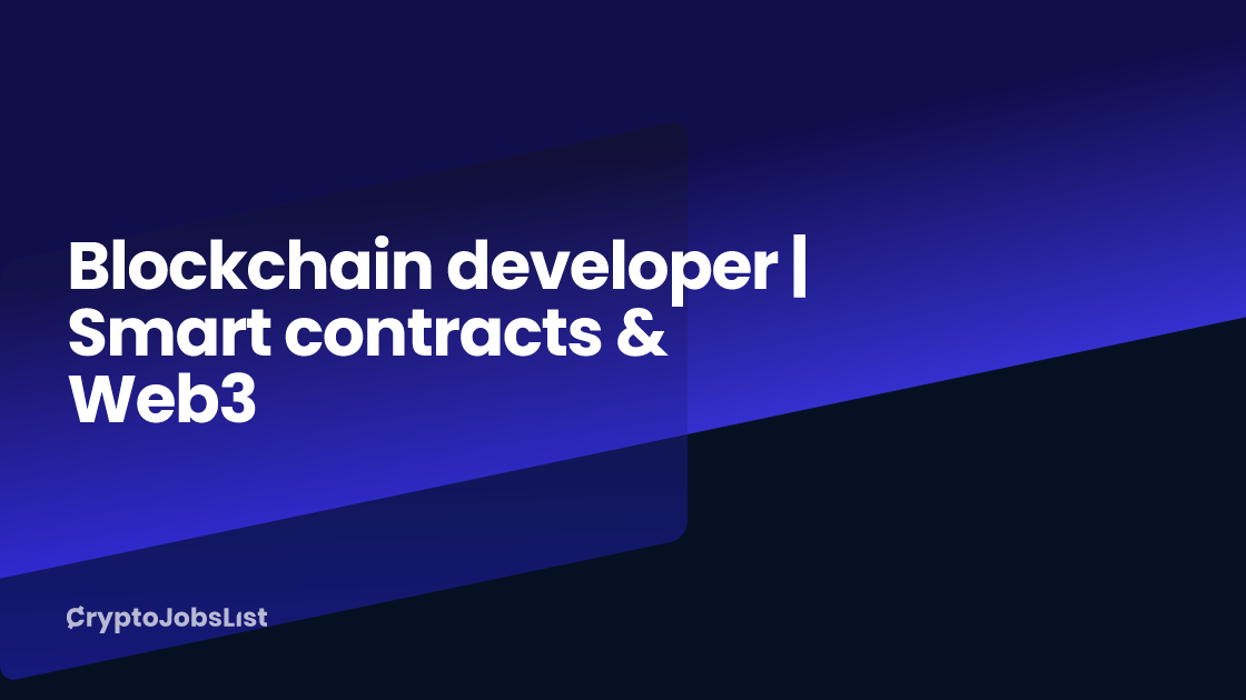 @milosdjurica - Blockchain developer | Smart contracts & Web3 in Serbia, Europe. Remote, Part ...