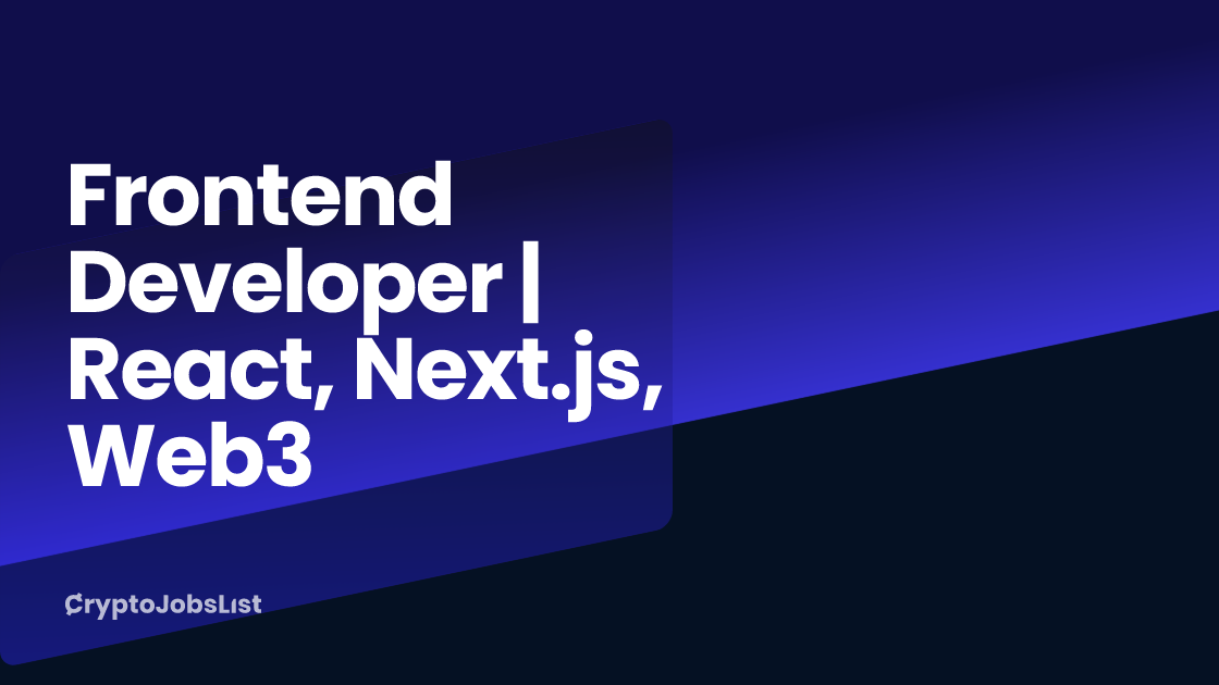 @dave_codes - Frontend Developer | React, Next.js, Web3 in New York, USA. Part-time. In crypto ...
