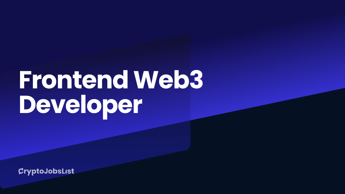 @0xsam - Frontend Web3 Developer in web3. Remote, Part-time, Full-time. In crypto since 2022.