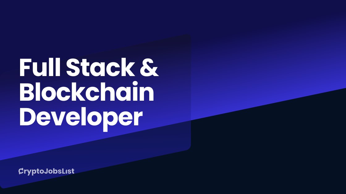 @eden - Full Stack & Blockchain Developer in Serbia. Remote, Full-time. In crypto since 2019.
