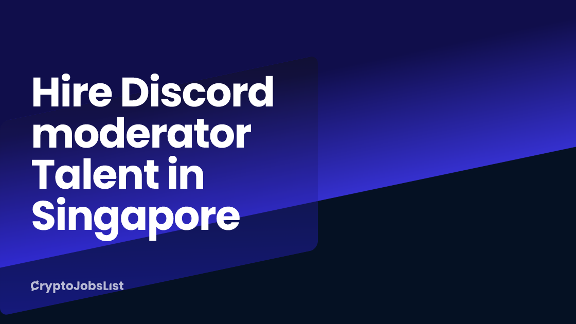 Discord moderator Talent For Hire in Singapore. Find and hire Top Cryptocurrency talent, Web3 ...