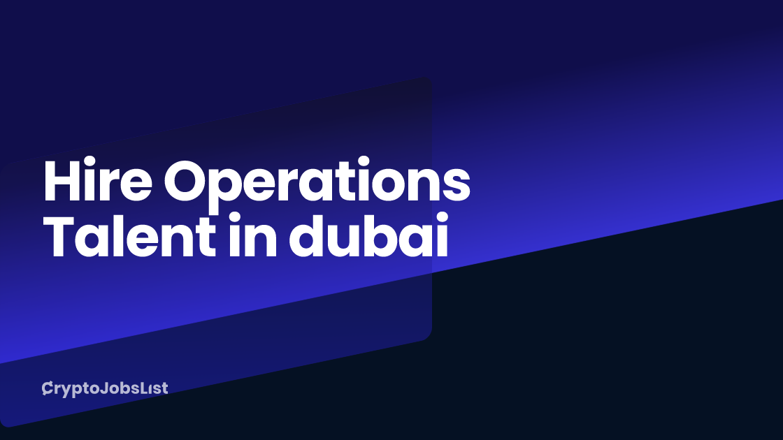 Hire Operations Talent in dubai. Find and Hire Top Cryptocurrency ...