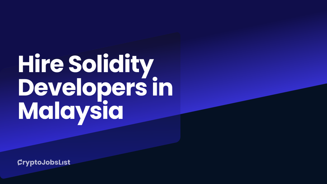 Hire Solidity Developers in Malaysia. 39 profiles - January 2025