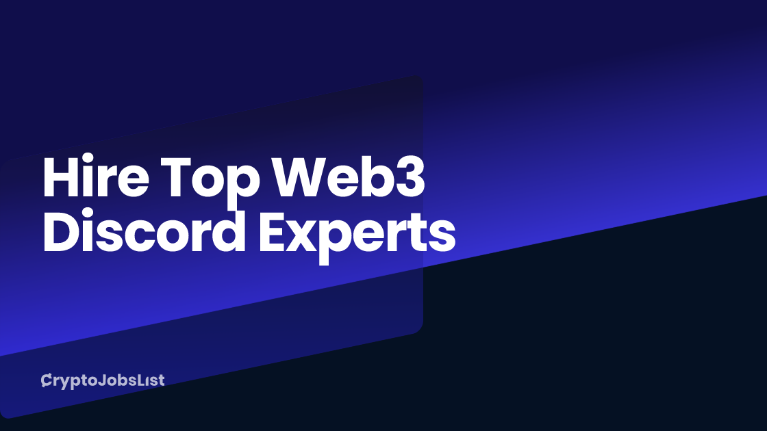 Hire Top Web3 Discord Experts (185 Profiles)