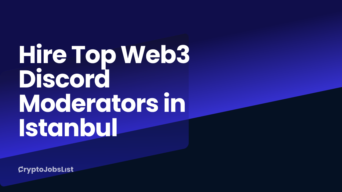 Hire Top Web3 Discord Moderators in Istanbul (16 Profiles)