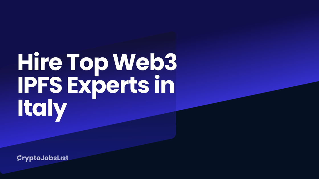 Hire Top Web3 IPFS Experts in Italy (7 Profiles)