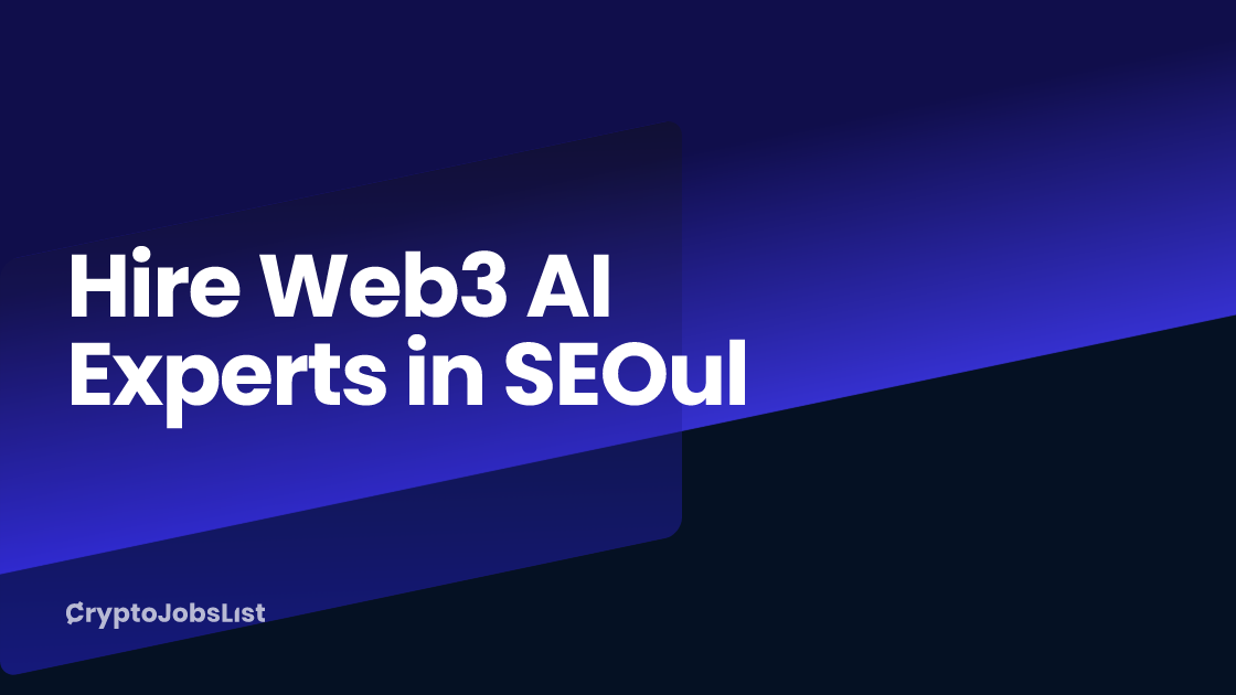 Hire Web3 AI Experts in SEOul. 5 profiles - October 2024