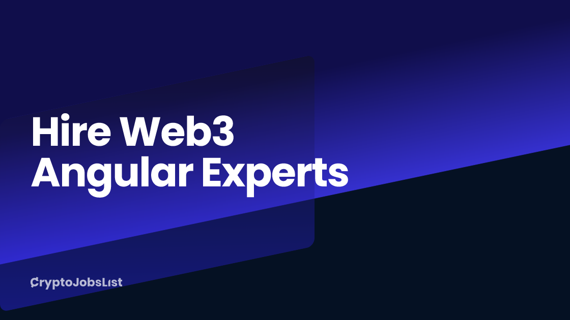 Hire Web3 Angular Experts (1,050 profiles) - March 2025