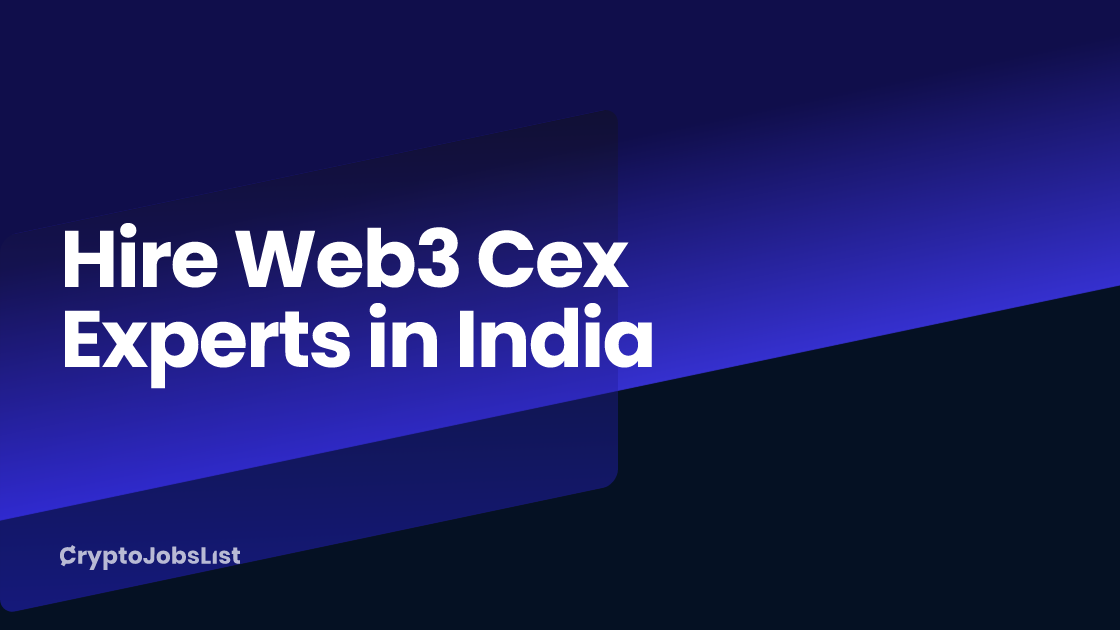 Hire Web3 Cex Experts in India. 13 profiles - September 2024
