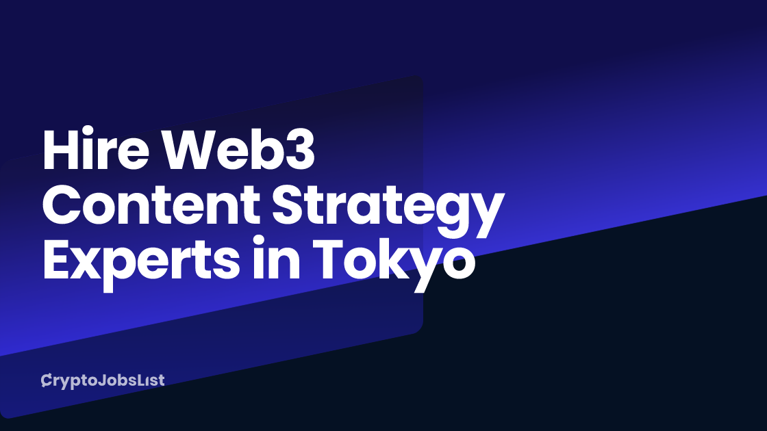 Hire Web3 Content Strategy Experts in Tokyo. 22 profiles - August 2024