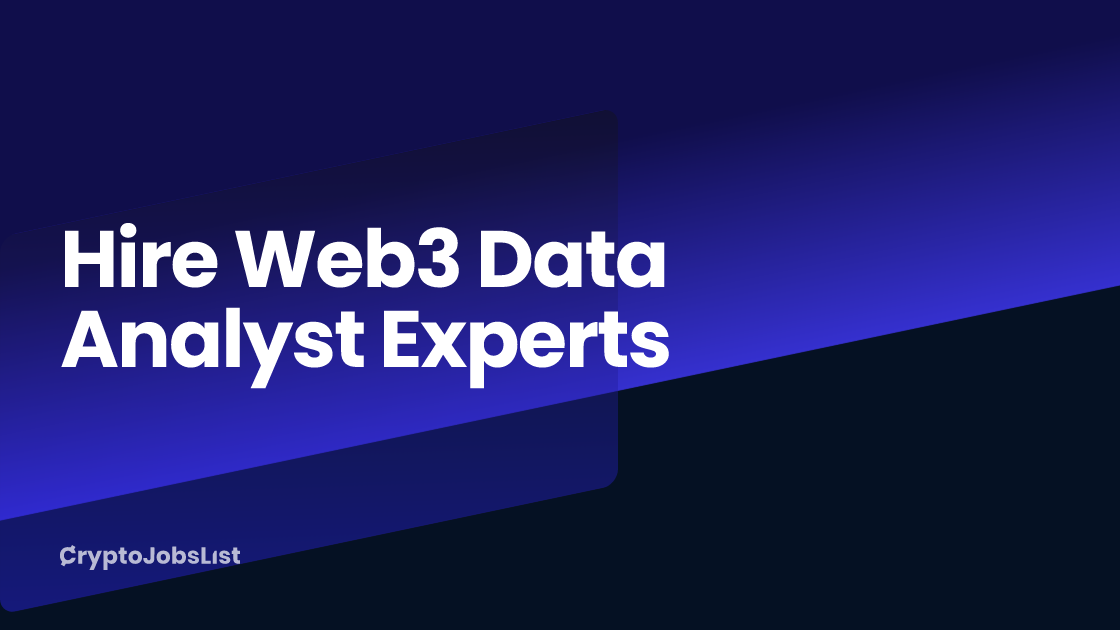 Hire Web3 Data Analyst Experts. 7,522 profiles - August 2024