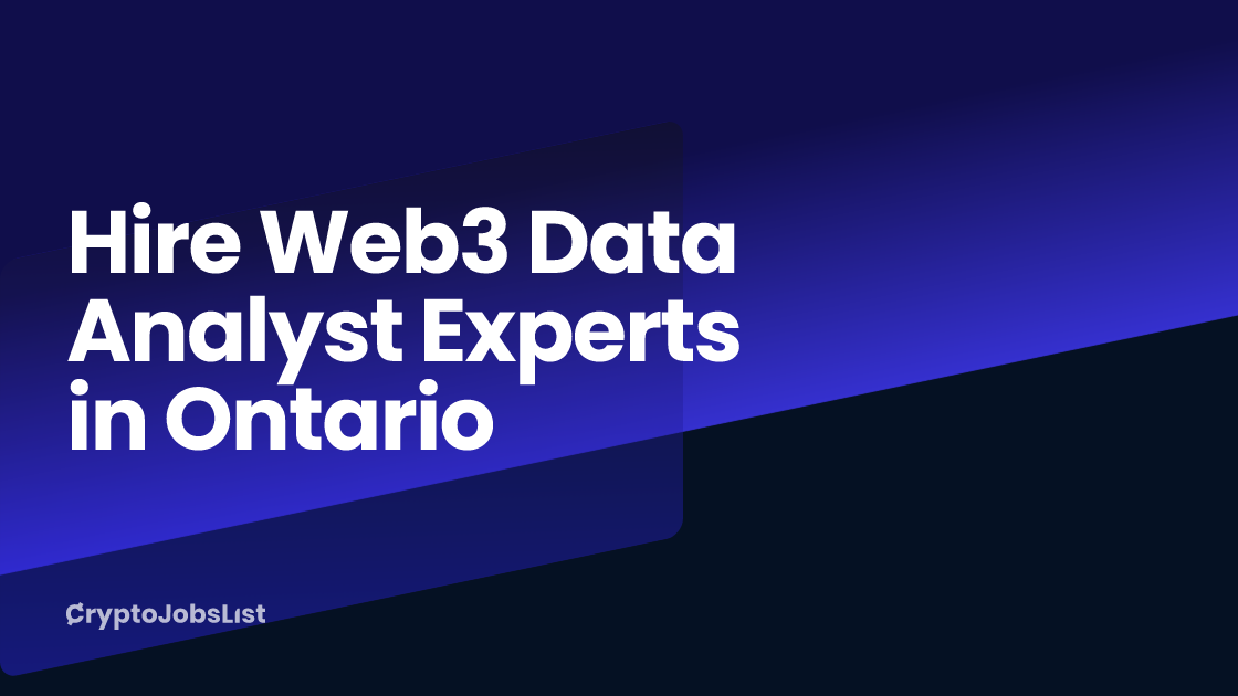 Hire Web3 Data Analyst Experts in Ontario. 28 profiles - September 2024