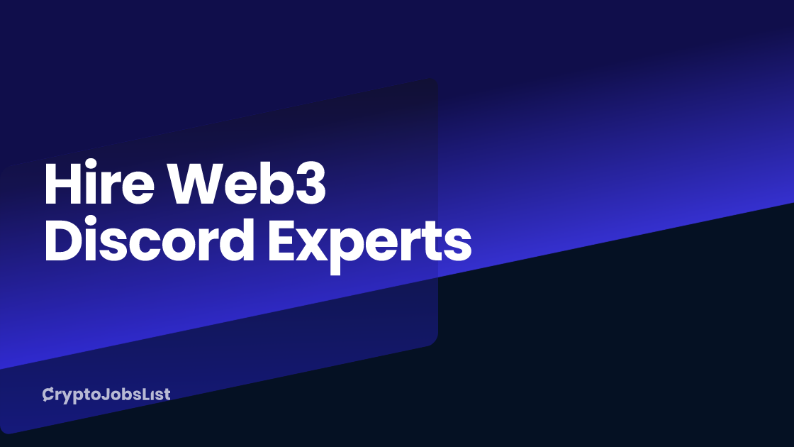 Hire Web3 Discord Experts (2,064 profiles) - March 2025