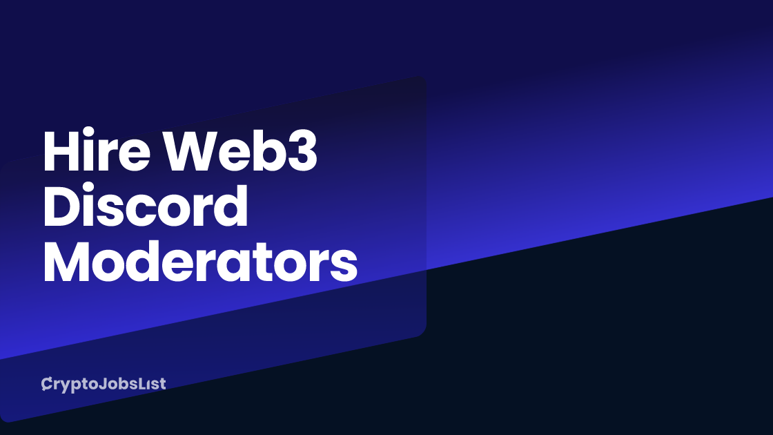 Hire Web3 Discord Moderators (3,104 profiles) - March 2025