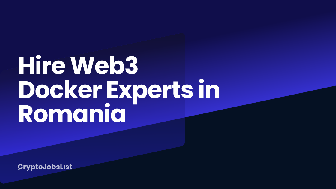Hire Web3 Docker Experts in Romania. 8 profiles - October 2024