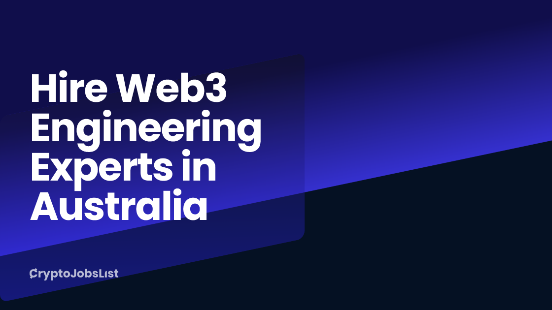 Hire Web3 Engineering Experts in Australia. 41 profiles - September 2024