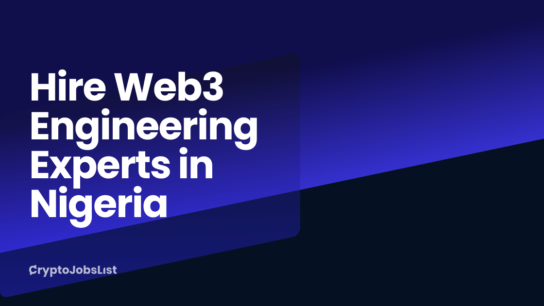 Hire Web3 Engineering Experts in Nigeria. 64 profiles - October 2024