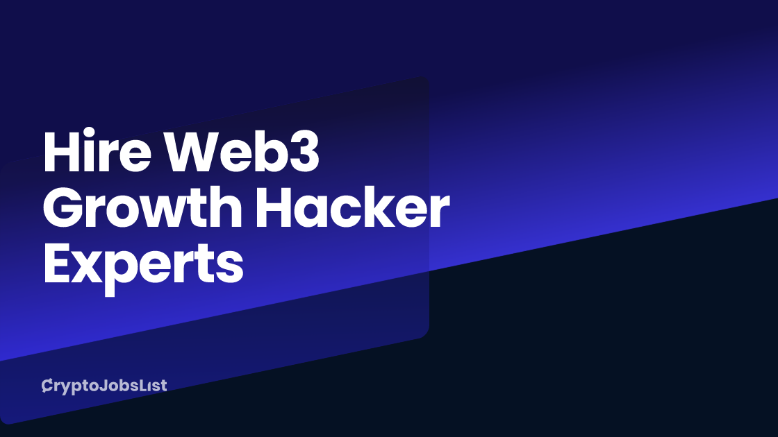 Hire Web3 Growth Hacker Experts. 4,085 profiles - July 2024