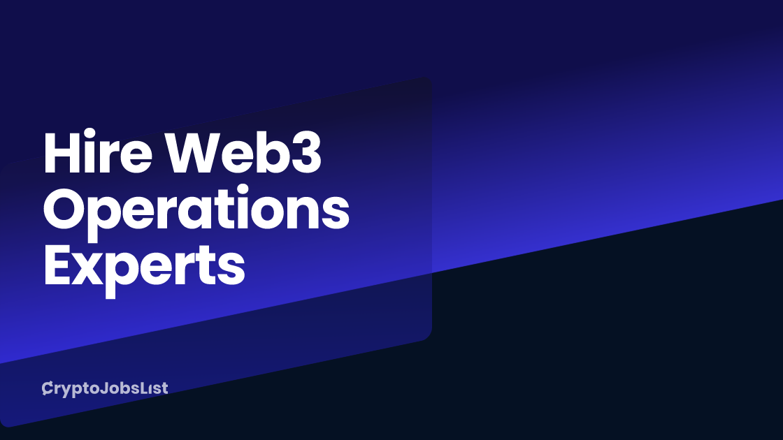 Hire Web3 Operations Experts. 4,879 profiles - August 2024