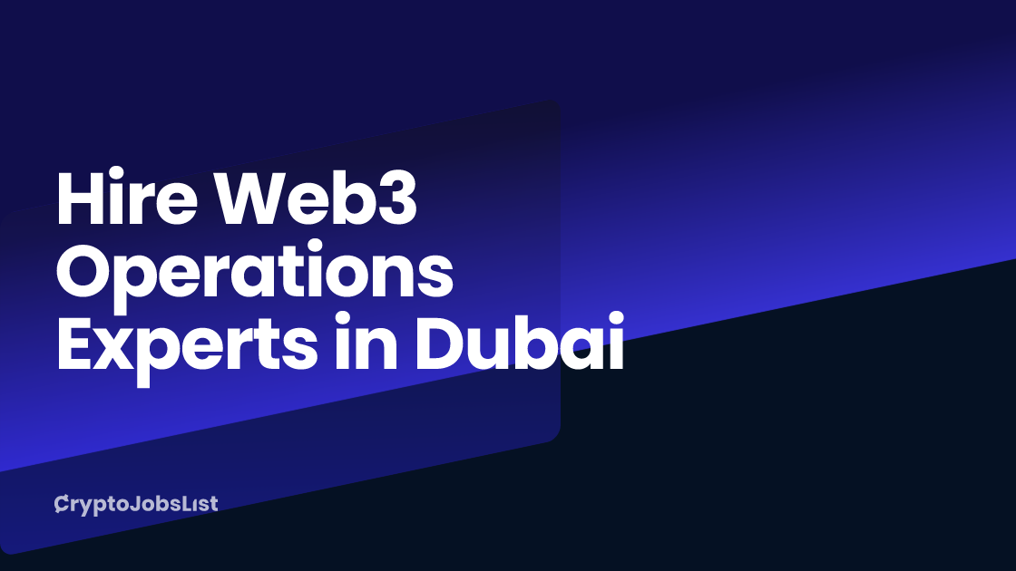 Hire Web3 Operations Experts in Dubai. 60 profiles - August 2024