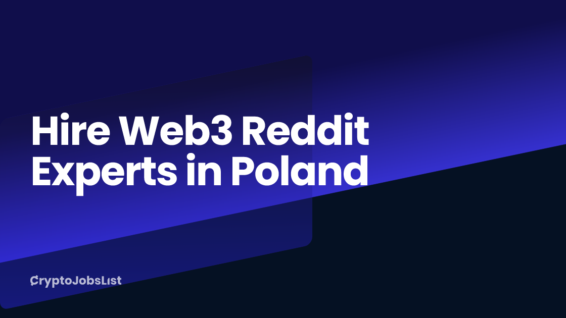 Hire Web3 Reddit Experts in Poland. 5 profiles - August 2024