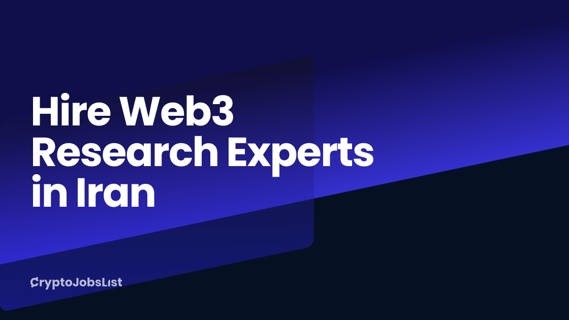 Hire Web3 Research Experts in Iran. 41 profiles - September 2024