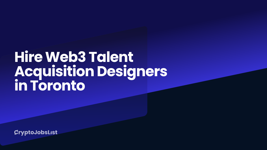 Hire Web3 Talent Acquisition Designers in Toronto. 24 profiles ...