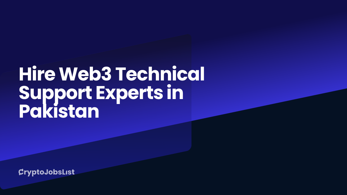 Hire Web3 Technical Support Experts in Pakistan. 206 profiles - August 2024
