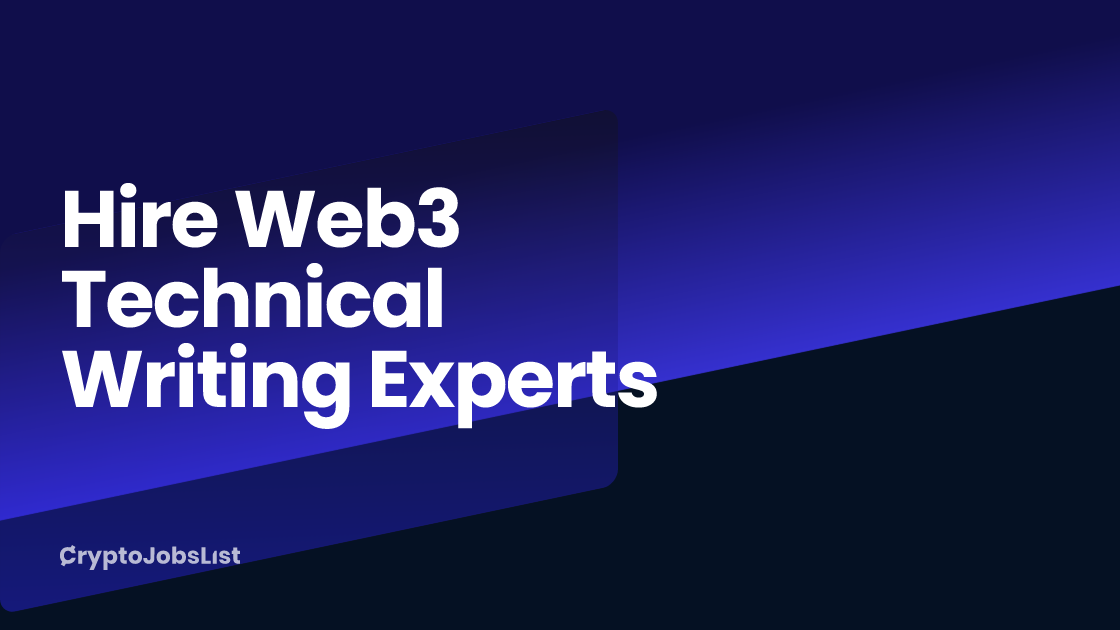 Hire Web3 Technical Writing Experts. 8,465 profiles - October 2024