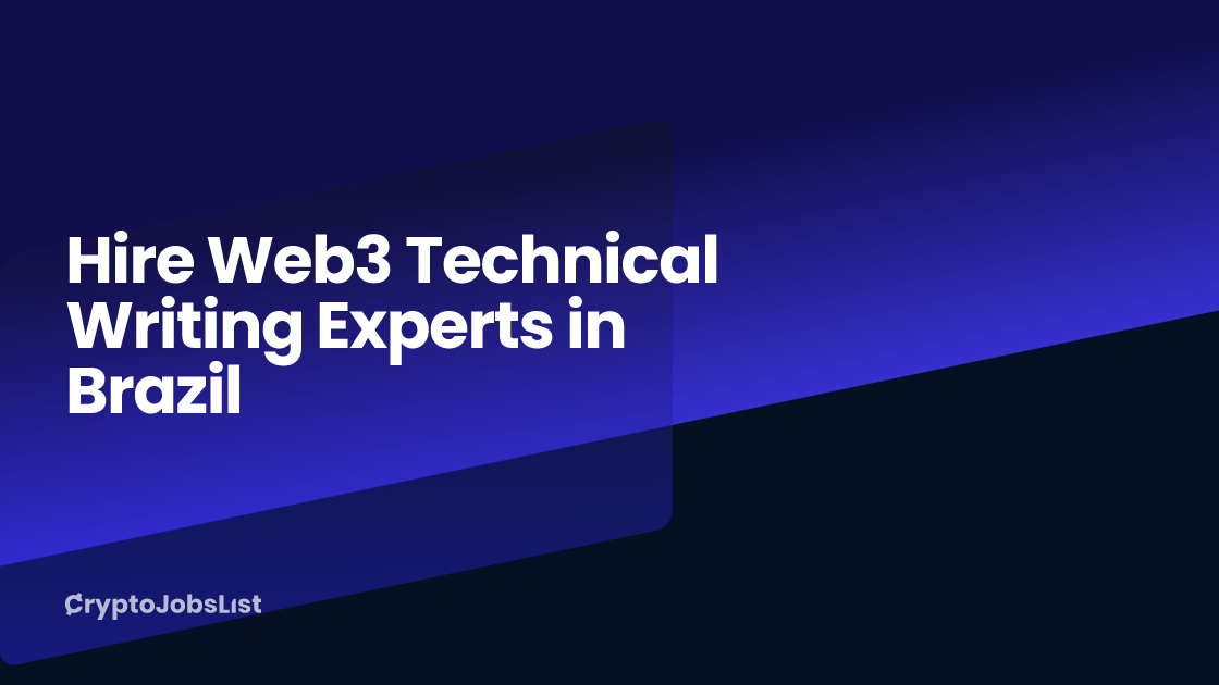 Hire Web3 Technical Writing Experts in Brazil. 97 profiles - October 2024