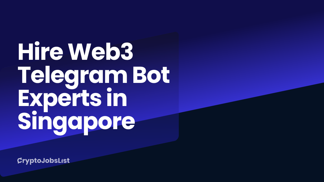 Hire Web3 Telegram Bot Experts in Singapore. 63 profiles - August 2024