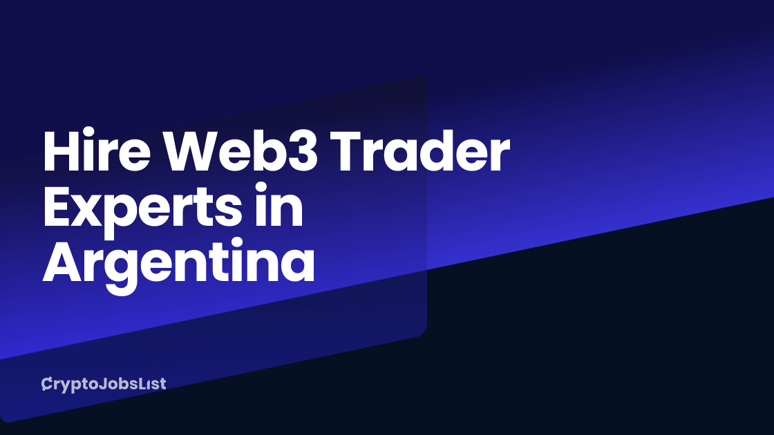 Hire Web3 Trader Experts in Argentina. 22 profiles - October 2024