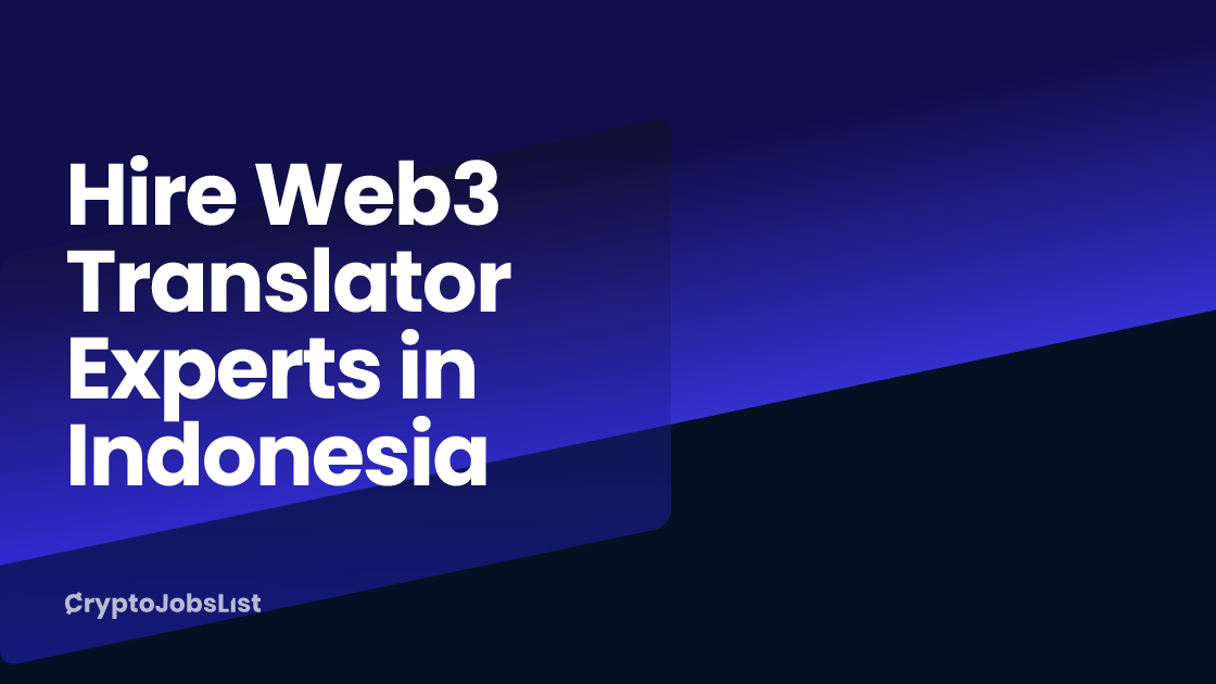 Hire Web3 Translator Experts in Indonesia. 22 profiles - September 2024