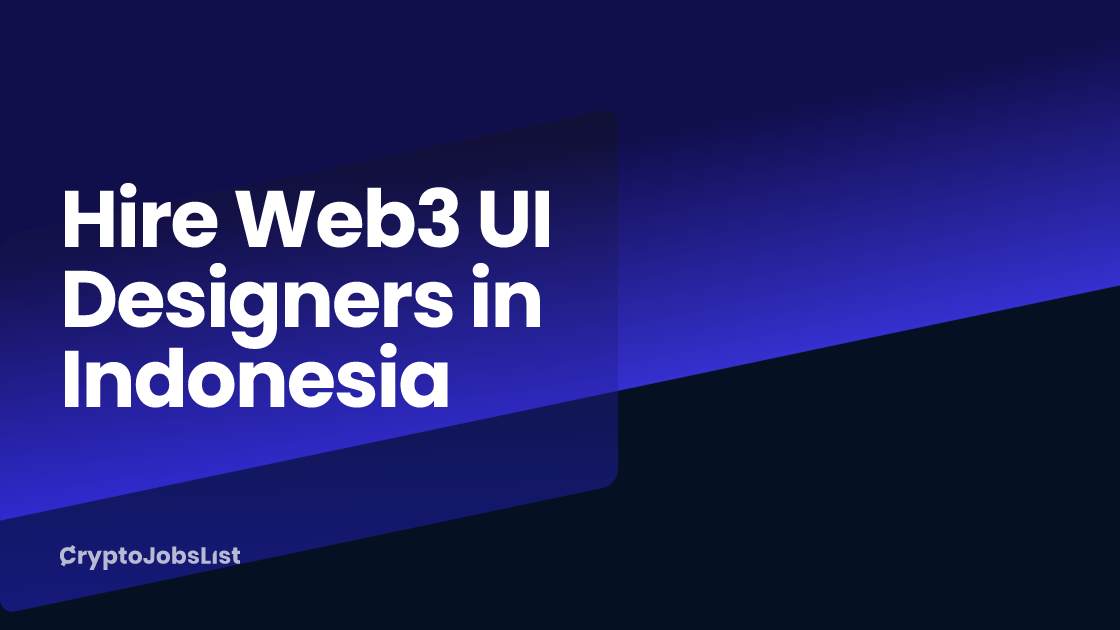 Hire Web3 UI Designers in Indonesia. 27 profiles - August 2024