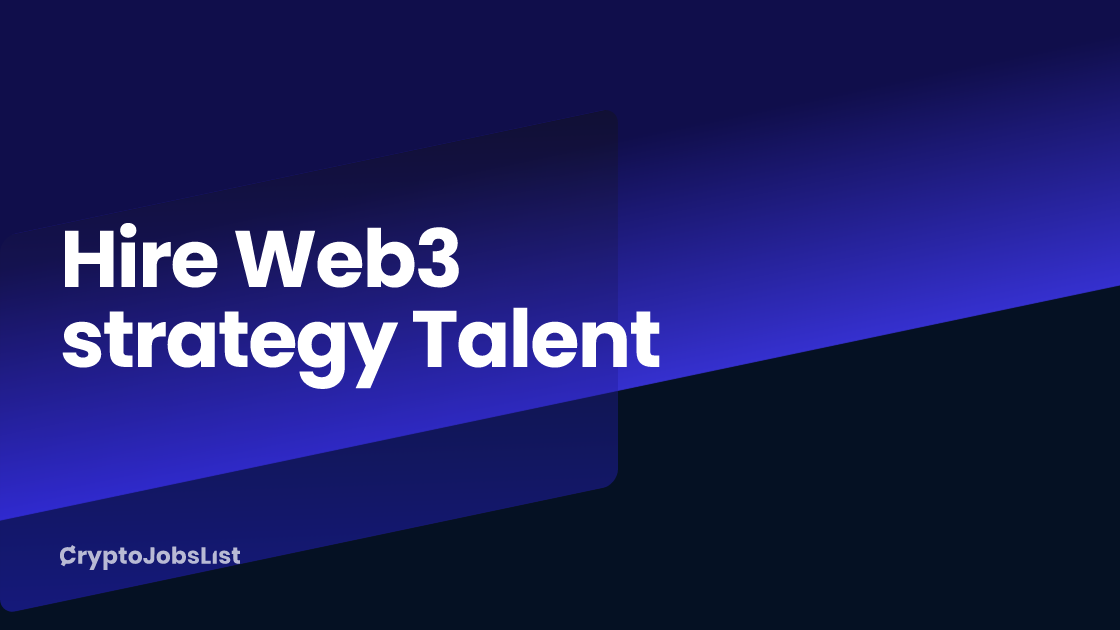 Web3 strategy Talent For Hire . Find and hire Top Cryptocurrency talent, Web3 talent and ...