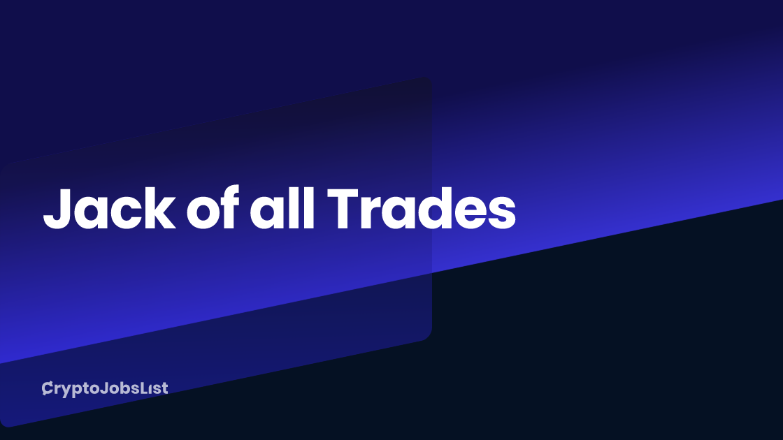 @0xrambler - Jack of all Trades in Dublin, Ireland. Remote, Full-time. In crypto since 2018.