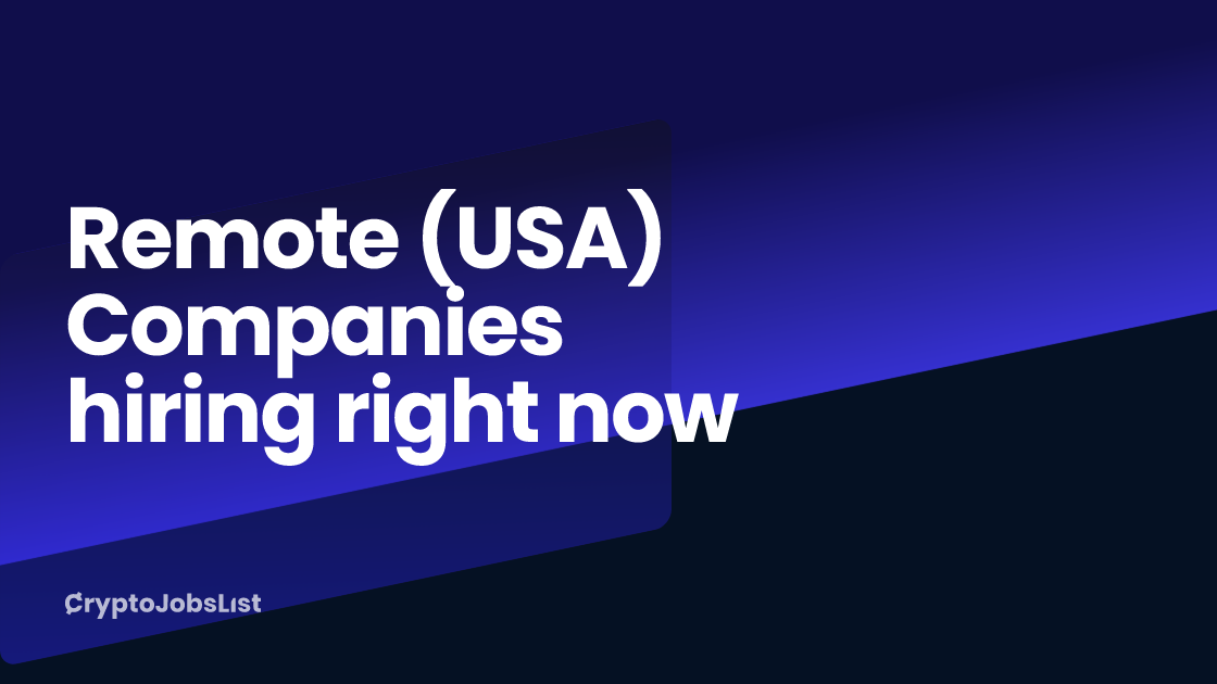Remote (USA) Companies hiring right now