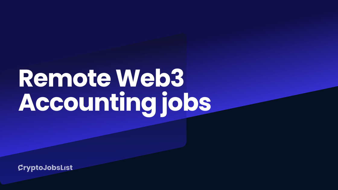 Remote Web3 Accounting Jobs