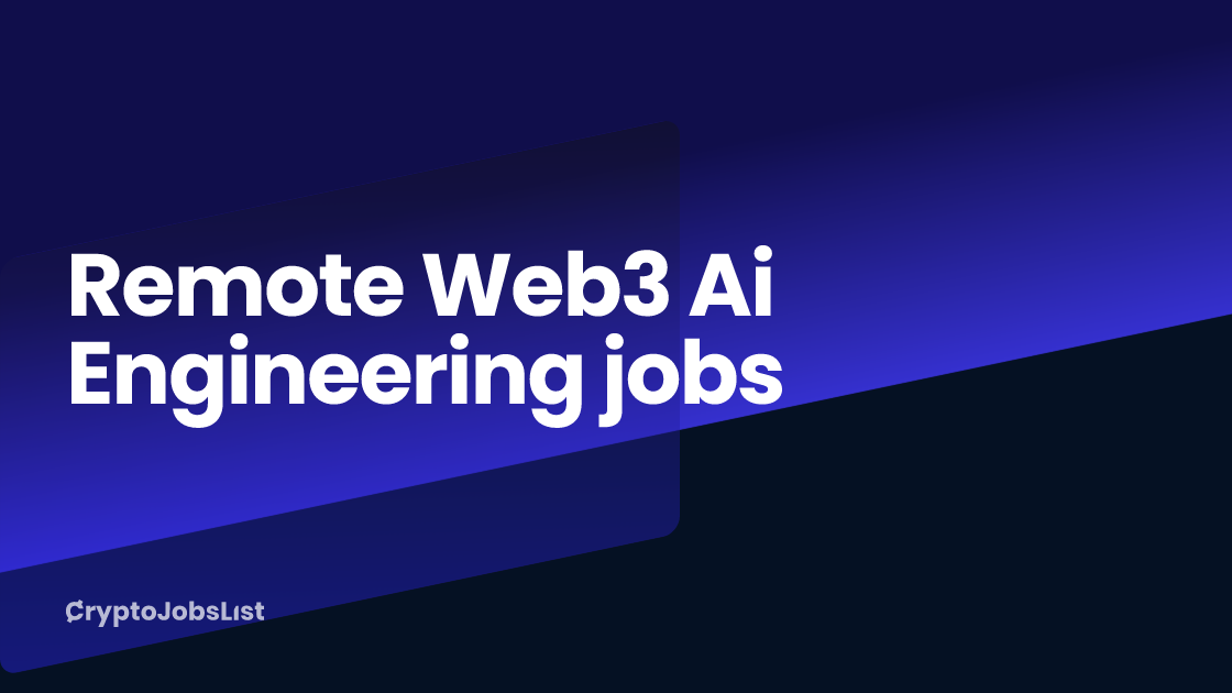 Remote Web3 Ai Engineering jobs - $196k-$217k/year - Feb 2025