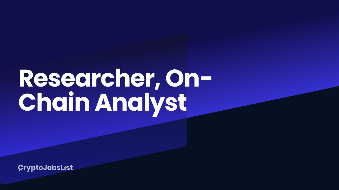 @bolsaverse - Researcher, On-Chain Analyst in Spain. Remote, Part-time, Full-time. In crypto ...