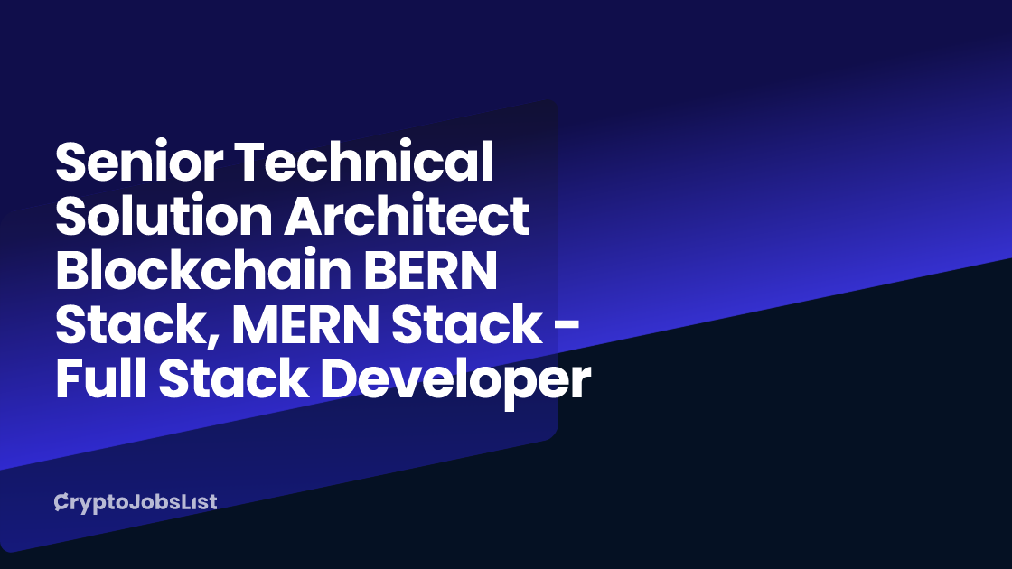 @vandanavwev2023 - Senior Technical Solution Architect Blockchain BERN Stack, MERN Stack - Full ...
