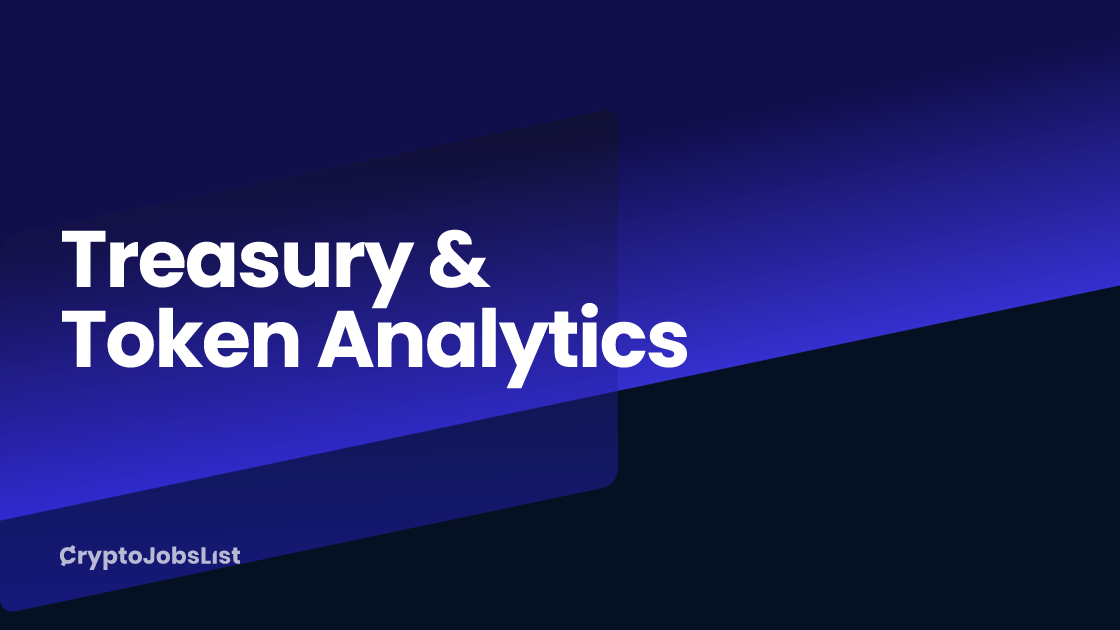 @tjmensah - Treasury & Token Analytics in London, UK. Remote, Part-time, Full-time. In crypto ...
