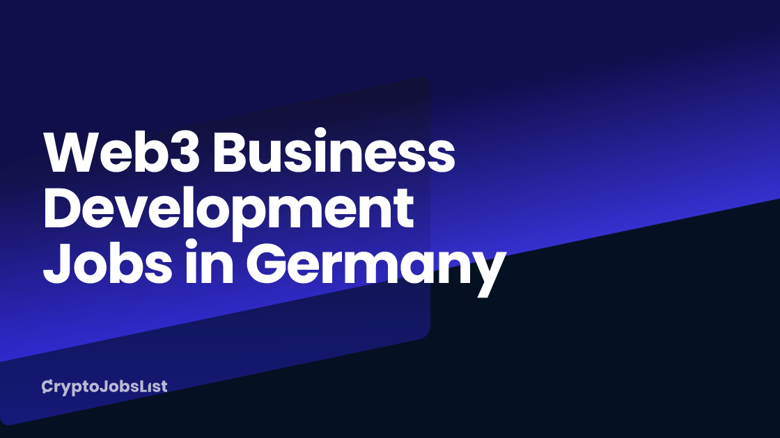 Web3 Business Development Jobs in Germany