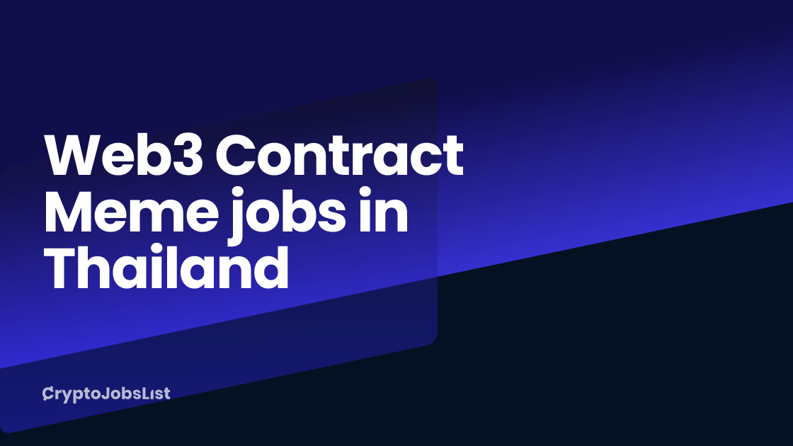 Web3 Contract Meme Jobs in Thailand