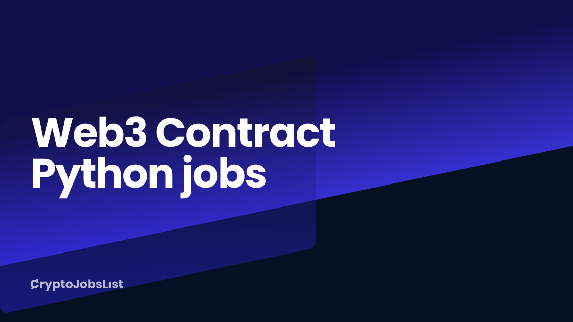 Best Web3 Contract Python Jobs